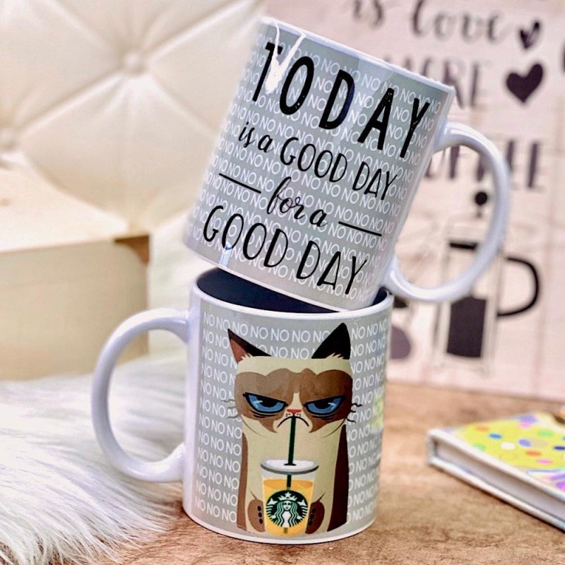 Taza Sublimada - Estilo: Grumpy Cat | Susana Rangel