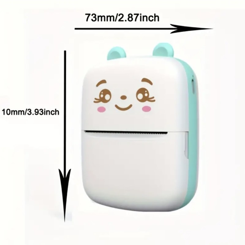 Mini Impresora Térmica Blanco y Negro Portátil - Color Azul | Susana Rangel