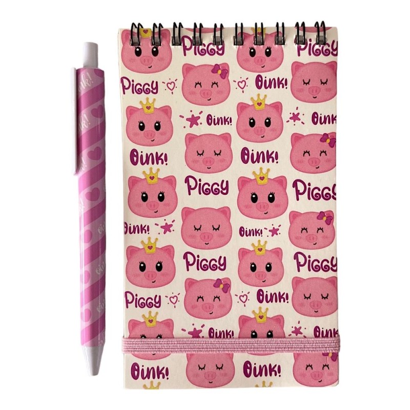 Libreta Con Pluma - Estilo: Puerquitos | Susana Rangel MODELOS Mod 2